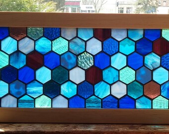Stained glass panel | Etsy