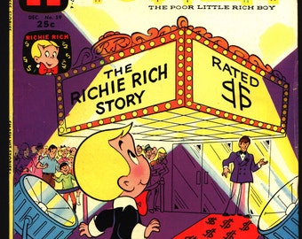 Richie rich cartoon | Etsy