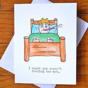 Rude get well card | Etsy