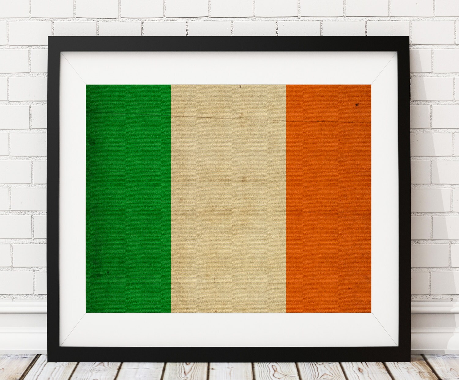 Ireland Flag Art Ireland Flag Print Irish Flag Poster Flag