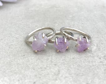 Amethyst stack ring | Etsy