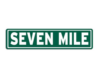 Detroit 8 Mile Road Metal Street Sign 6x24