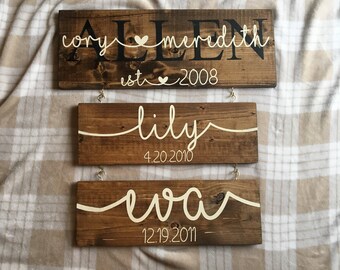 Family signs | Etsy