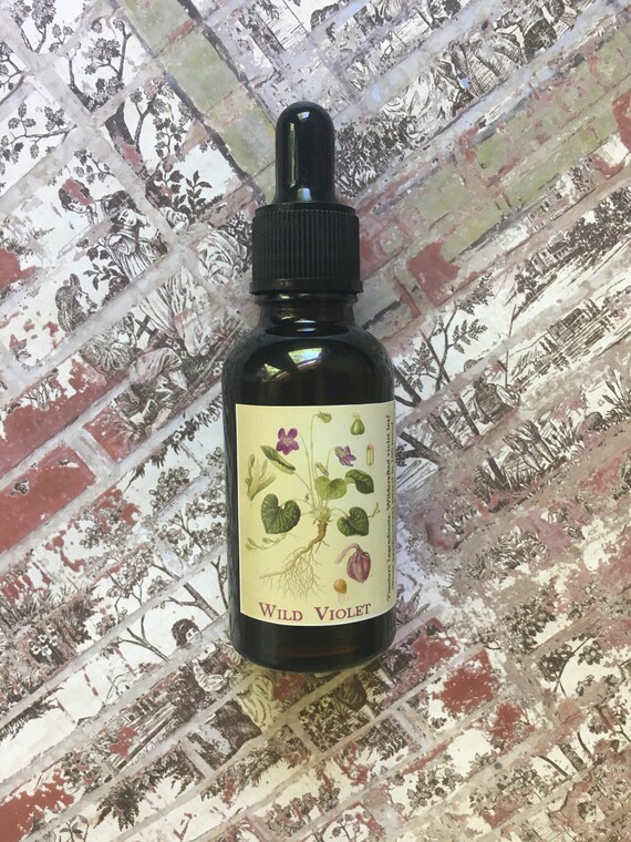 Wild violet leaf tincture extract wildcrafted
