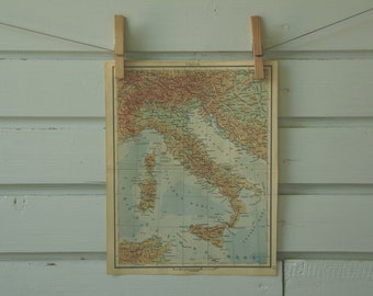 Old Map of Italy 1836 Europe Antique Mediterranean Sea