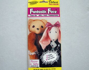 PDF Printable Art Doll Face Transfers Iron on Doll Faces