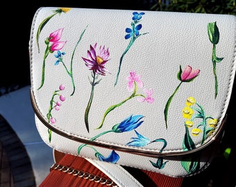 Hand painted purse | Etsy