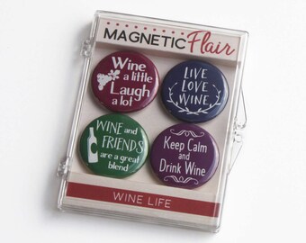 Wine magnets | Etsy