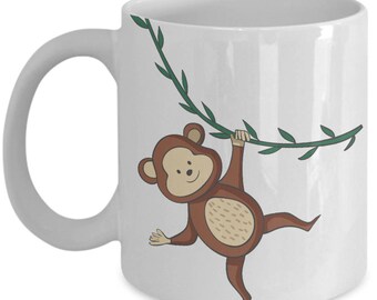 Monkey mug | Etsy