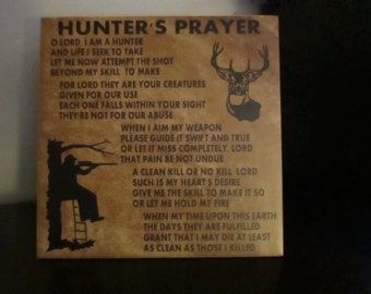 Hunters prayer | Etsy