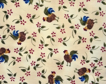 Rooster fabric | Etsy