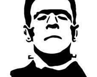 Frankenstein stencil | Etsy