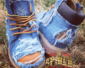 Custom timberlands | Etsy