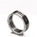 Wave Tricolor Wedding Band Unique wedding band Wedding Ring