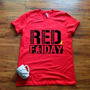 Red friday shirt | Etsy