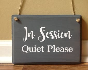 Quiet please sign | Etsy