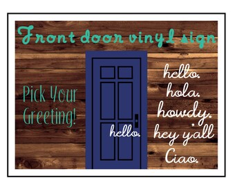 Front door greeting | Etsy