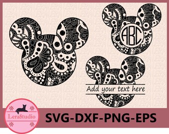 Mickey monogram | Etsy