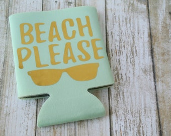 Beach koozie | Etsy