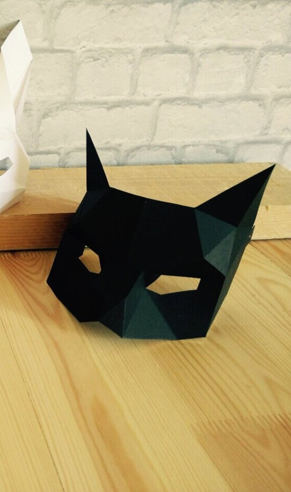Half cat mask/DIY Cat mask/Paper cat mask/DIY mask/Fancy
