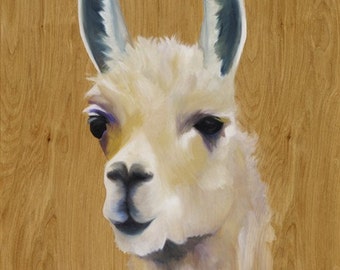 Llama painting | Etsy