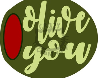 Olive you svg | Etsy