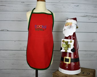 Santa's Helper Apron Christmas Kid's Apron Kid's