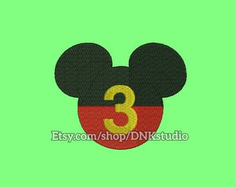 Mickey 3rd birthday | Etsy