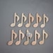 Musical Notes 10 Solid Cherry Wood