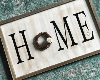 Rustic home sign | Etsy
