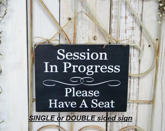 In session sign | Etsy