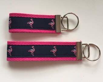Flamingo keychain | Etsy