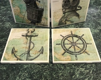 Nautical tile | Etsy