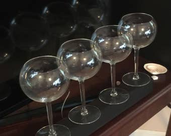 Balloon wine glasses | Etsy