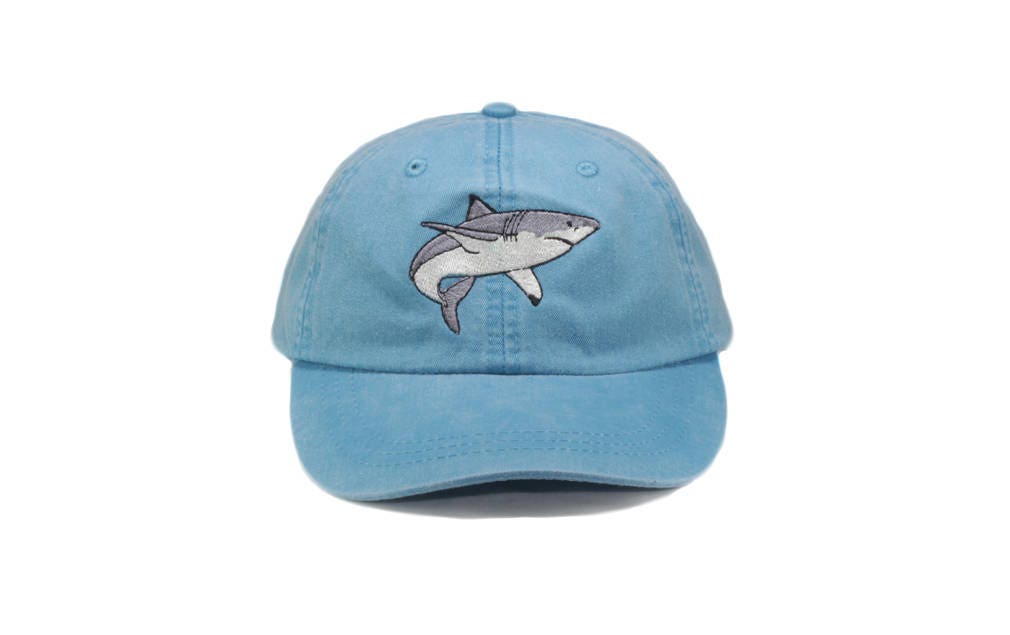 Shark embroidered hat baseball cap cap dad hat mom cap