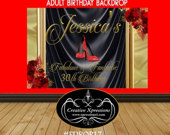 Birthday backdrop | Etsy
