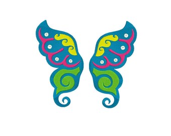 Wings embroidery | Etsy