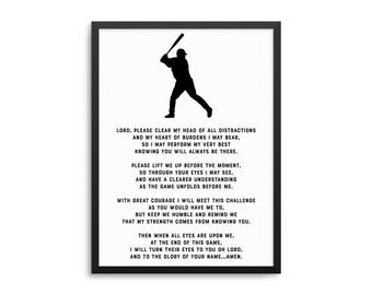 Baseball prayer | Etsy