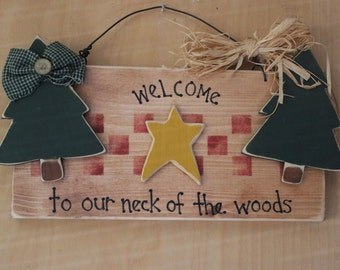 Country welcome sign | Etsy