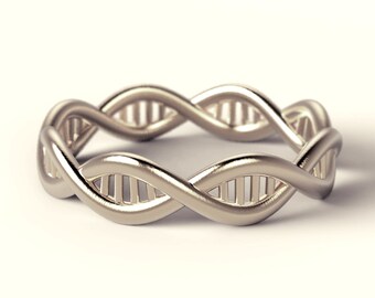 DNA engagement ring flower engagement ring vegan engagement