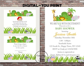 Animal baby shower | Etsy