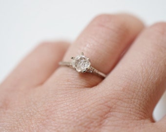 Organic diamond ring | Etsy