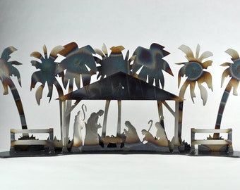 Metal nativity scene | Etsy