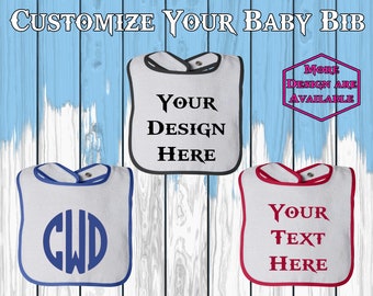 Custom bibs | Etsy