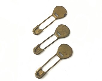 Brass Laundry Pin Set locker basket pins numbered pin