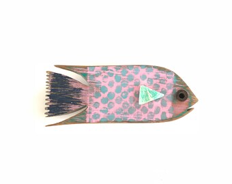 Colorful fish art | Etsy