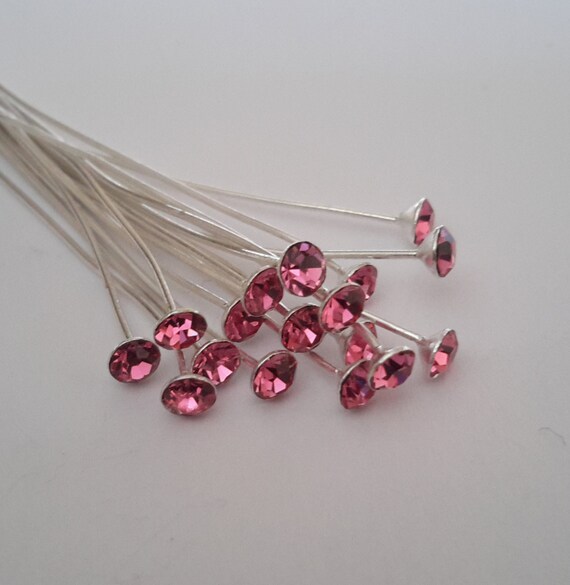 6 Sterling Silver 925 Round Head Pin Headpin 2 50 mm