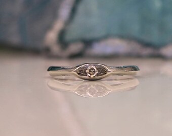 Dainty diamond ring | Etsy