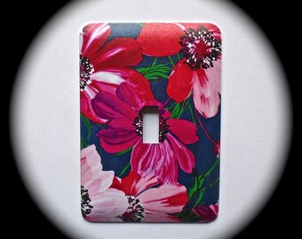 Floral switch plate | Etsy