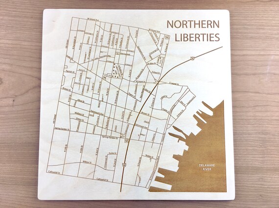 Northern Liberties Philadelphia Map Neighborhood Map Wall